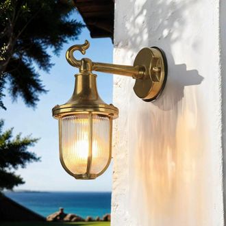 Licht-Erlebnisse Applique en laiton IP64 Maritim Terrasse THISSEAS