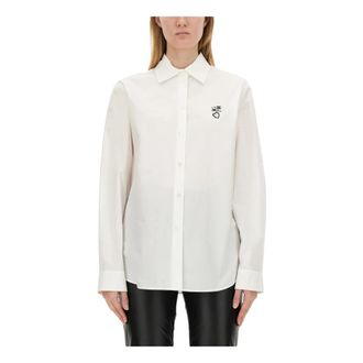 Moschino Painter Shirt - - Blouses & Shirts - Damen - Wei&szlig; - S