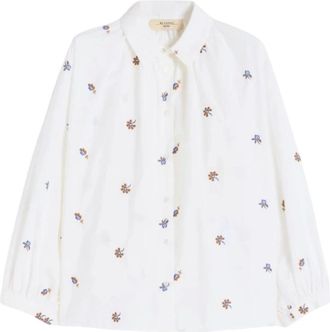 Max Mara Femme, Blouses et Chemises, Blanc, Taille: 38 FR Pure Cotton Poplin Shirt