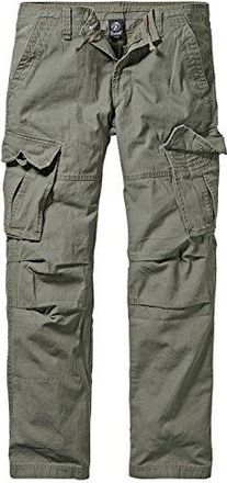 Brandit Texas Vintage Pantalon cargo pour homme Coupe ajustée - Vert - W54