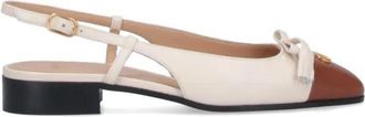 Valentino Garavani Valet Du Roi Slingback Ballerinas White - Gr. 40 (EU) - in Weiß