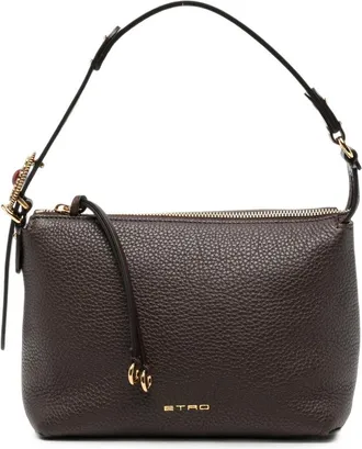 Etro Grainy Leather Shoulder Bag