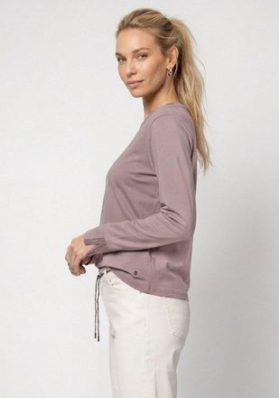 Monari Langarmshirt Shirt Basic Schmuck Regular fit mit Rundhalsausschnitt