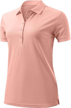 Wilson Damen Authentic Polo T-Shirt, Rosa, XL