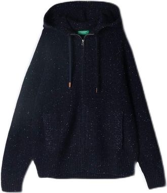 Benetton Herren Jacke C/CAPP M/L 1kbau5013 Cardigan Sweater, Blau, S, blau, Small