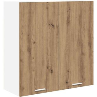 vidaXL vidaXL Armoire suspendue avec stockage Ch&ecirc;ne artisanal 80 x 31 x 80 cm