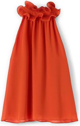 Motivi Femme, Tops, Orange, Taille: 44 FR Haut Halter &agrave; Volants