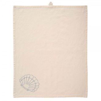 Ib Laursen Geschirrtuch Atlantis m/Muschel Butter Cream
