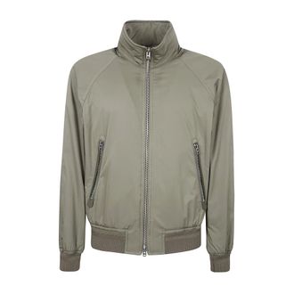 Tom Ford Homme, Vestes, Vert, Taille: M Blouson doubl&eacute; en cachemire