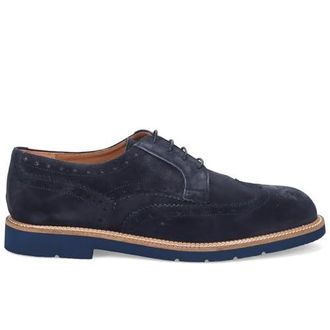 Sangiorgio Lacets pour homme Derby en daim bleu - 3621 daim bleu - Taille 39, bleu, 40 EU