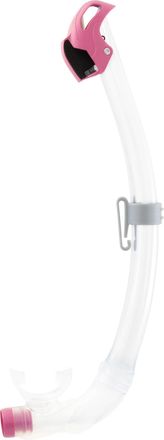 Cressi Seal Dry Snorkel Clear/Pink - Trockenschnorchel mit innovativem Geschlossenem Zellensystem, ideal f&uuml;r Apnoetauchen und Schnorcheln, Transparent/Rosa, 