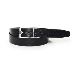 Emporio Armani Homme, Accessoires, Noir, Taille: ONE Size Ceinture Tongue Noire pour Homme