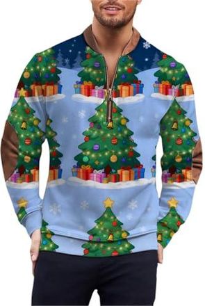 Generic Pull à col rond pour homme - T-shirt à manches longues - Col rond - T-shirt décontracté à manches longues, Sb1, S