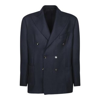 Dell'Oglio Gekn&ouml;pfter Zweireiher - - Jackets - Herren - Blau - 2XL