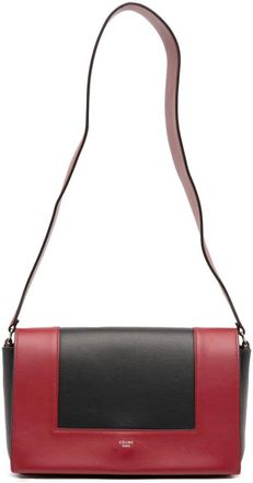Celine Hobo Bags - Medium Shiny Smooth Calfskin Frame Shoulder Bag - Gr. unisize - in Rot - für Damen