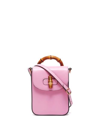 Gucci sac porté épaule Bamboo (années 2000) - Rose