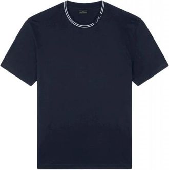 Paul & Shark Homme, Tops, Bleu, Taille: M Perl&eacute; Cotton Jersey T-Shirt