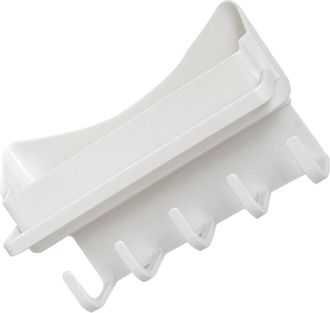 NUOBESTY Wandmontage Haar Accessoires Organizer Weiß Platzsparender Haarschleifen Haarclip Halter Vielseitig für Haarschmuck Parfum und Lippenstift für Zuhause