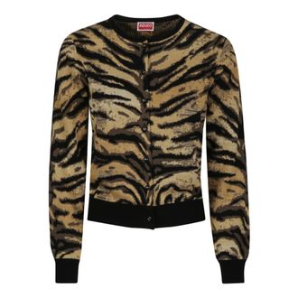 Kenzo Femme, Pulls, Multicolore, Taille: 38 FR Tiger Cardigan