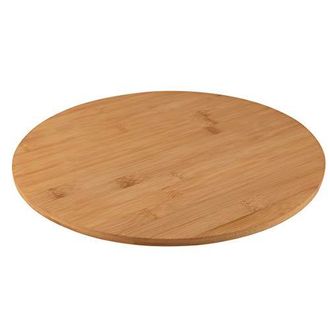 axentia 132782 Servierplatte Drehteller, Bambus