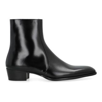 Saint Laurent Glattleder-Roman-Stiefel - - Shoes - Herren - Schwarzk - 42 EU