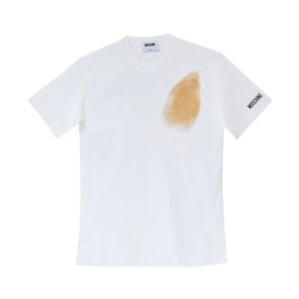 Moschino Ironie Grafik Kurzarm T-shirt - - Tops - Damen - Wei&szlig; - M