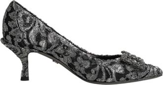 Dolce & Gabbana Femme, Chaussures, Gris, Taille: 35 1/2 EU Amore Escarpins