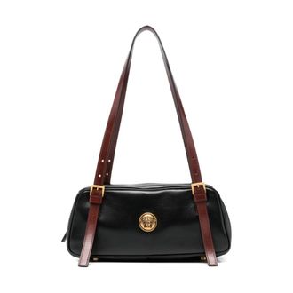 Versace Embleme Bowling Nappa Schultertasche - - Bags - Damen - Schwarzk - ONE SIZE