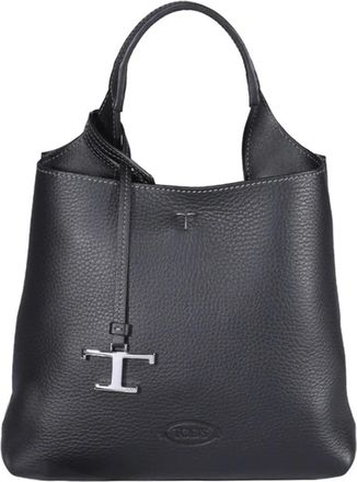 Tod's Tods Shopper & Totes - Black Leather Tote - Gr. unisize - in Grau - f&uuml;r Damen