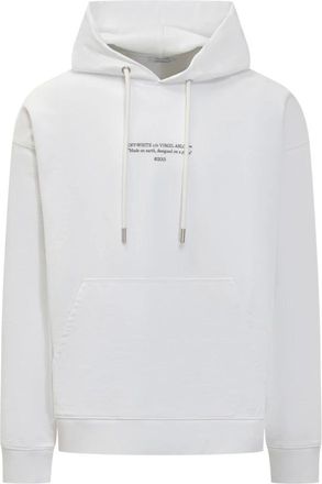 Off-white Homme, Sweatshirts et sweats &agrave; capuche, Blanc, Taille: L Logo Print Sweat &agrave; capuche