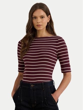 Lauren Ralph Lauren Bluse 200P03723001 Braun Slim Fit