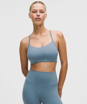 lululemon Brassi&egrave;re Flow Y maintien l&eacute;ger bonnets C/D Evolve pour Femmes - Bleu - Taille 2XS