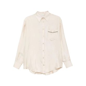 Antonelli R1481 Gocce 101 Shirt - - Blouses & Shirts - Damen - Beige - S