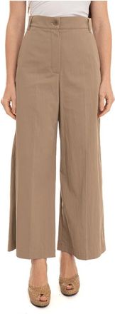 Max Mara Femme, Pantalons, Beige, Taille: 40 FR Wkdronco Cropped trousers