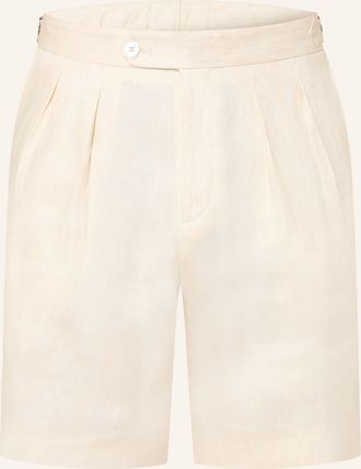 HUGO BOSS Leinenshorts Perin Tapered Fit beige