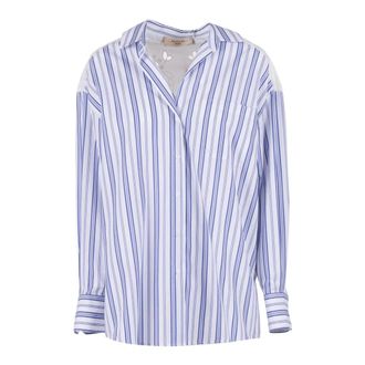 Max Mara Femme, Blouses et Chemises, Bleu, Taille: 38 FR Camicia Tessile