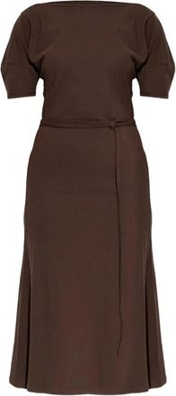 Christophe Lemaire Femme, Robes, Brun, Taille: 38 FR Off Shoulder Dress