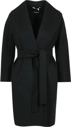 Max Mara Femme, Manteaux, Noir, Taille: 36 FR Midi Robe Coat