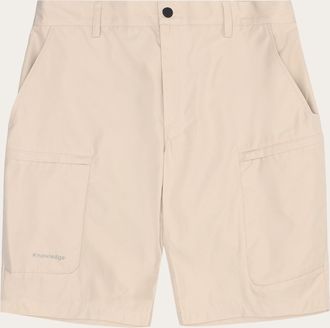 Knowledge Cotton Apparel Herren vegan Shorts Vent Canvas 200 Light Feather Gray