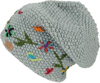 Guru Shop Bonnet tricot&eacute; brod&eacute;, Bonnet de N&eacute;pal, Bonnet dhiver, pour Homme/Femme, Rouge, Laine, Taille : Taille Unique, Aqua, Taille Unique