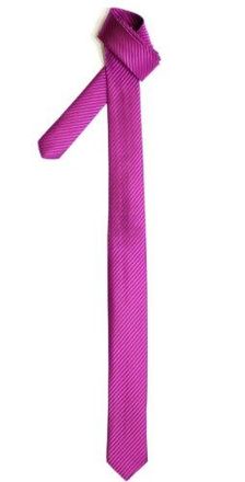 Retreez Cravate Fine Slim Textur&eacute; &Agrave; rayures Tiss&eacute;e en Microfibres de Rose fonc&eacute;