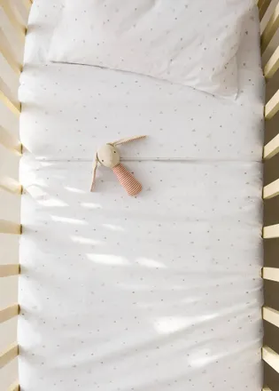 Mango Housse de couette 100 % coton Berceau 100 x 120 cm nude - Home - 100x120cm - MANGO HOME
