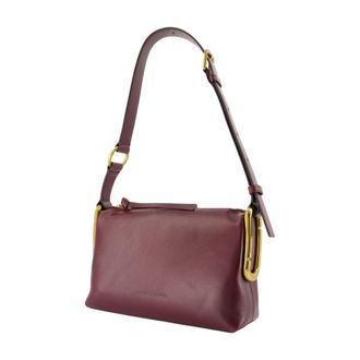 Marc Jacobs Womens The Juliette Messenger Shoulder Bag - Marc Jacobs Leather Bordeaux Burgundy Cowhide Crossbodies