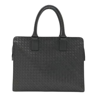 Bottega Veneta Pre-owned Intrecciato Leder Aktentasche - - Pre-owned - Damen - Schwarzk - ONE SIZE