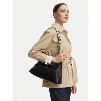 Tommy Hilfiger Handtasche Tommy Hilfiger Th Essential Shoulder Bag AW0AW18374 Schwarz
