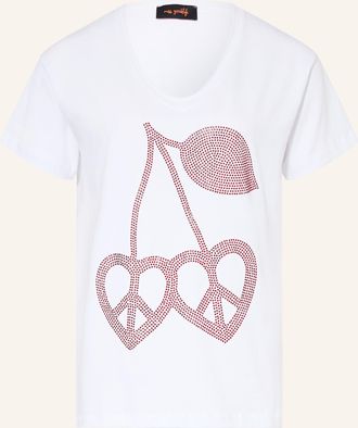 Miss Goodlife Miss Goodlife T-Shirt Mit Schmucksteinen weiss