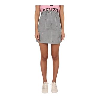 Kenzo Gestreifter Minirock aus Denim - - Skirts - Damen - Mehrfarbig - W26