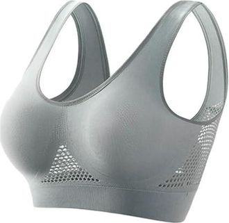 Generic CHJAN - Soutien-gorge grande taille pour femme, style d&eacute;contract&eacute;, pour la course &agrave; pied, le fitness, le yoga, la beaut&eacute;, le sport, sans bords en acie