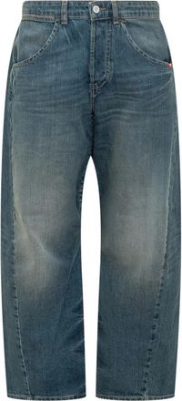 Amish Homme, Jeans, Bleu, Taille: W33 Slub Wrinkled Jeans