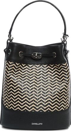 Zanellato Kleine Mond&agrave; Beuteltasche - Schwarz